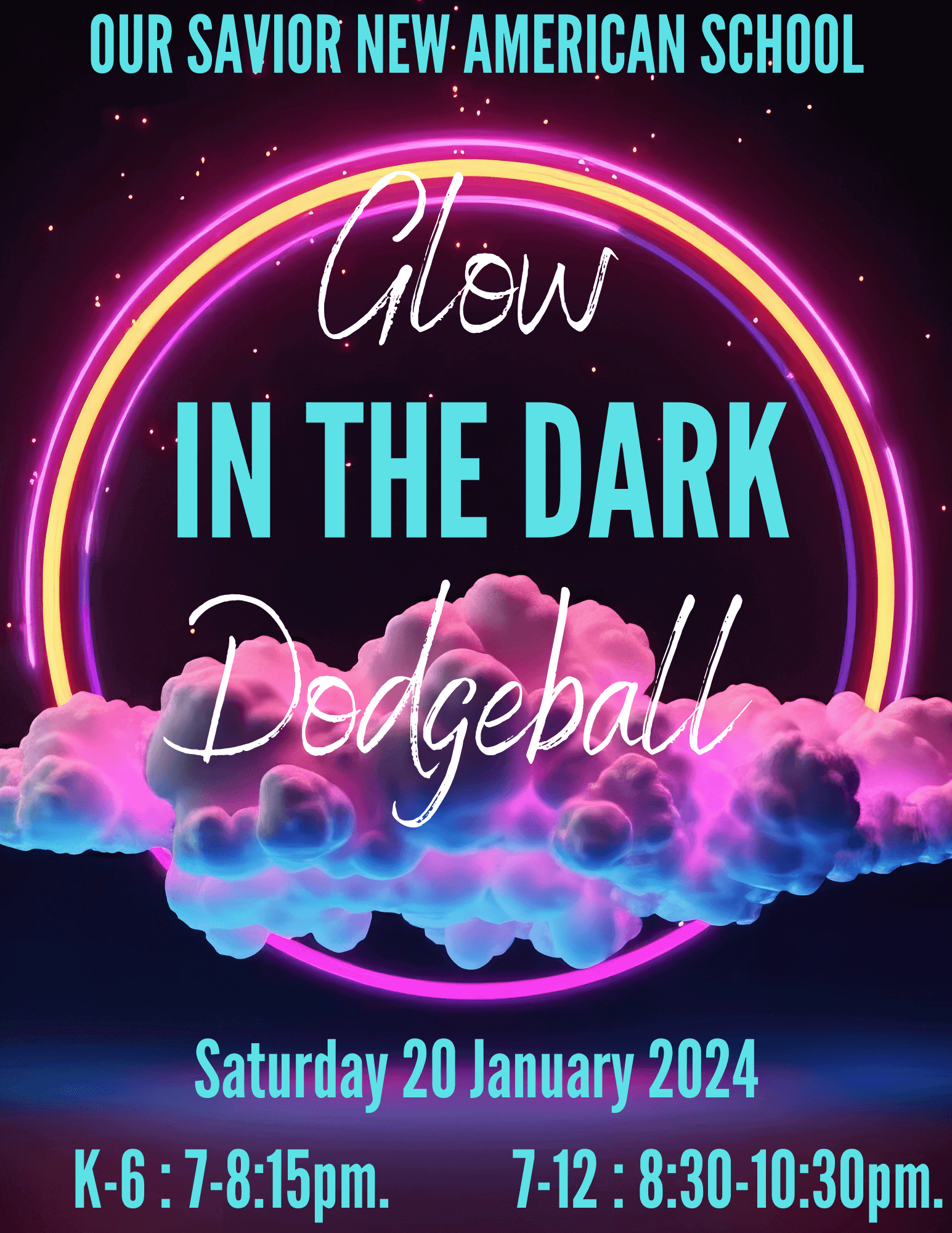 Glow in the Dark Dodgeball Event Lights Up the Night - Our Savior New ...