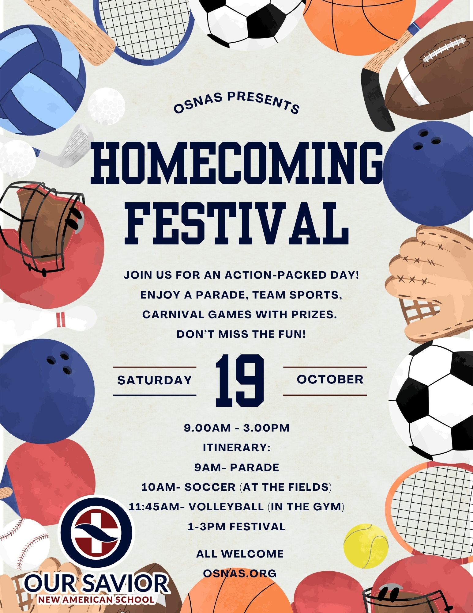 Homecoming Parade and Festival - Our Savior New American School