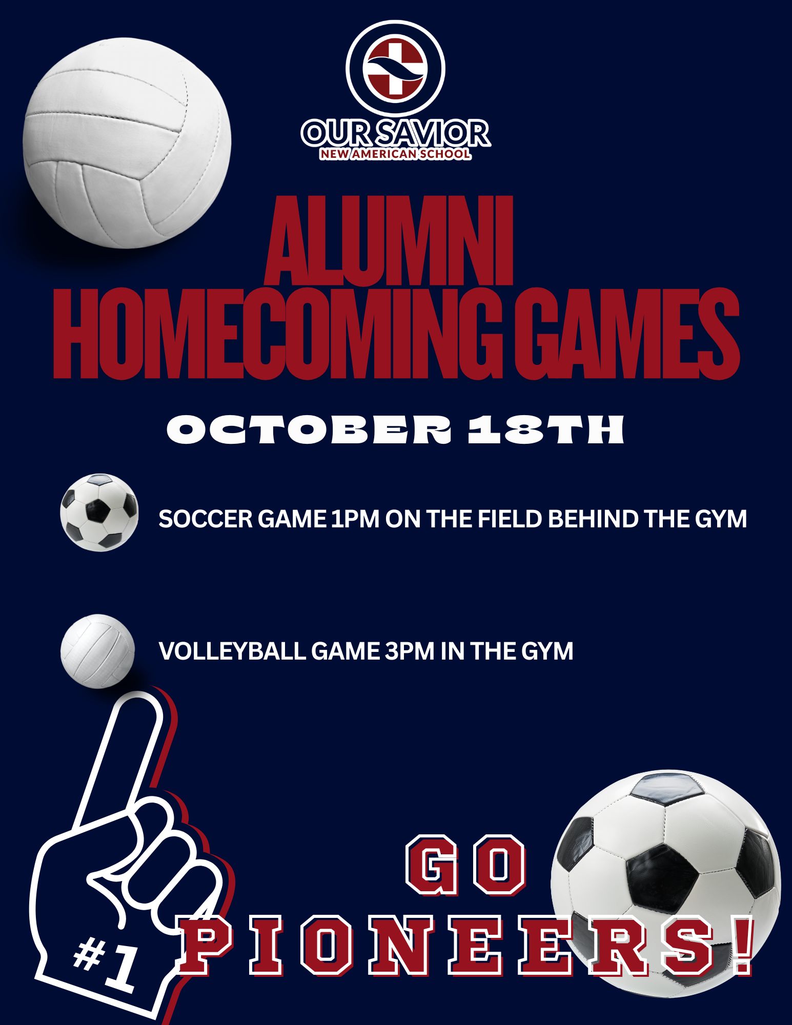 Alumni Homecoming Games! - Our Savior New American School